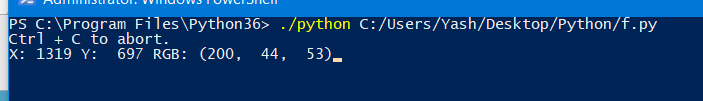 Do Cool Stuff With Python Part 1 Get Rgb Color Value Of Mouse Position Python Tutorials